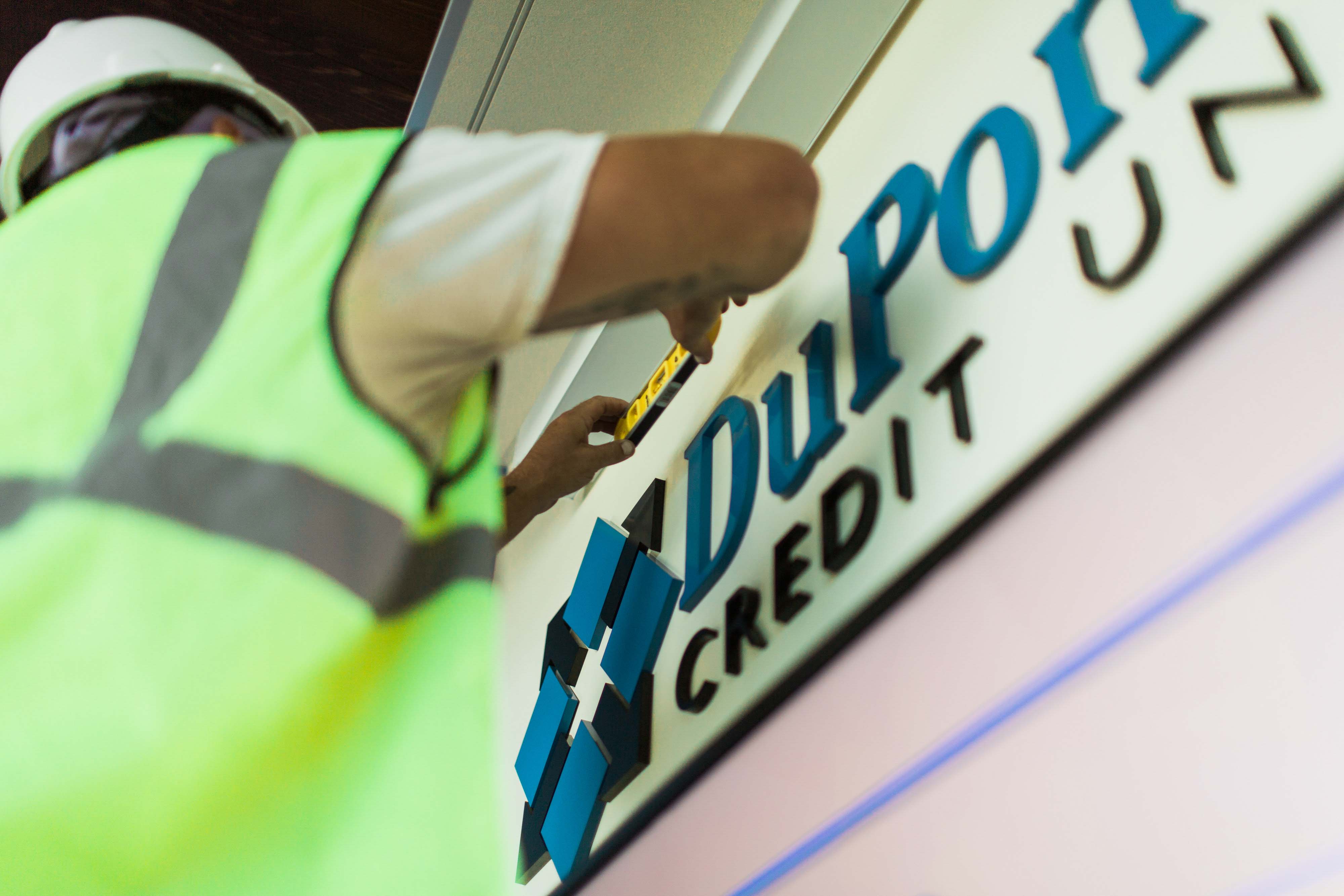 DuPont Community Credit Union, Harrisonburg Sign Installation! - Eddie ...