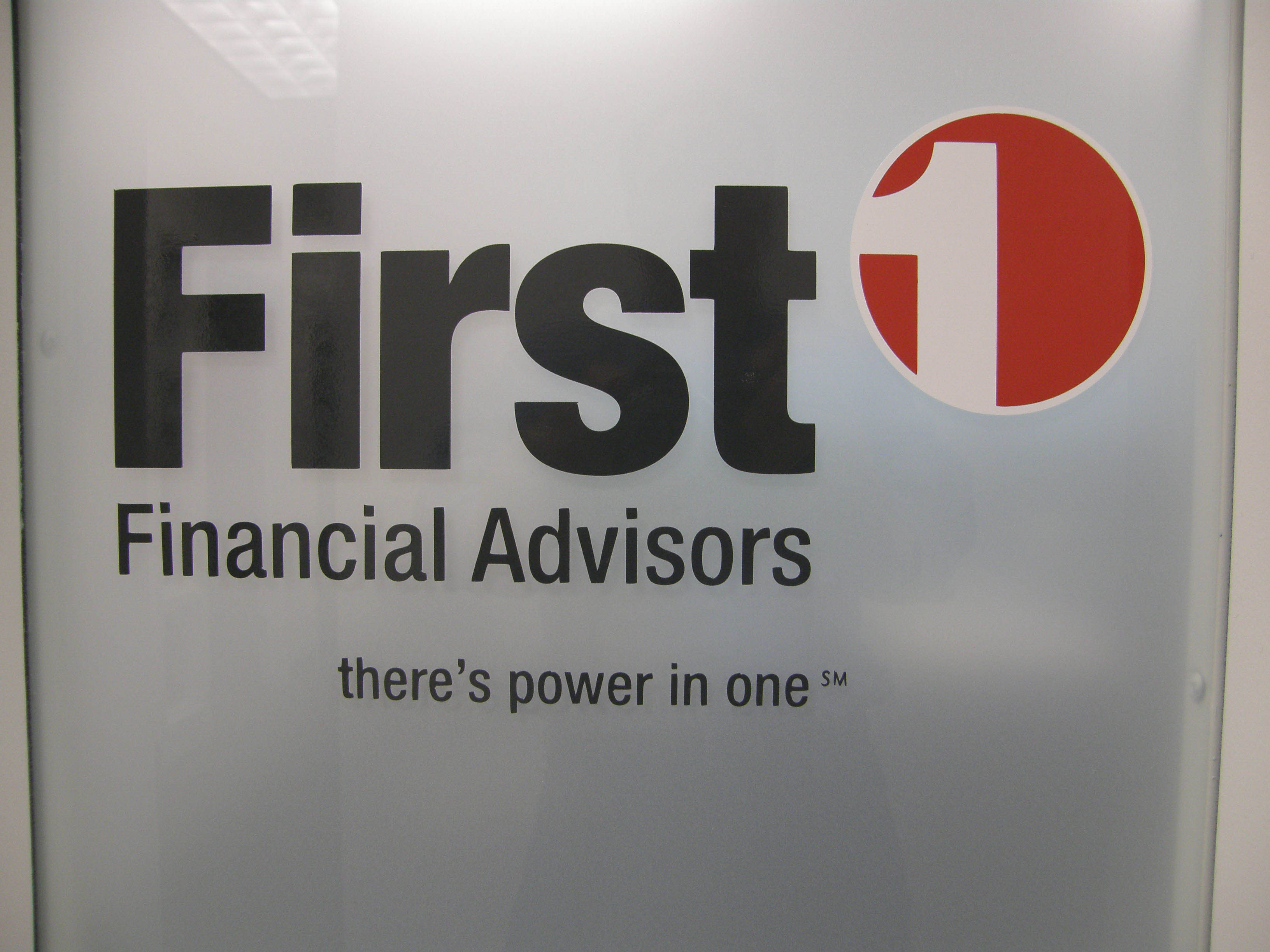 First Financial Office Signs - Eddie Edwards Signs